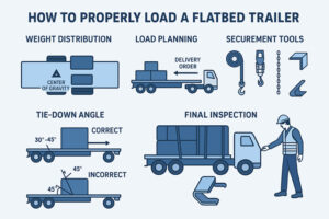 How to Load a Flatbed Trailer Safely – Eagle Leasing